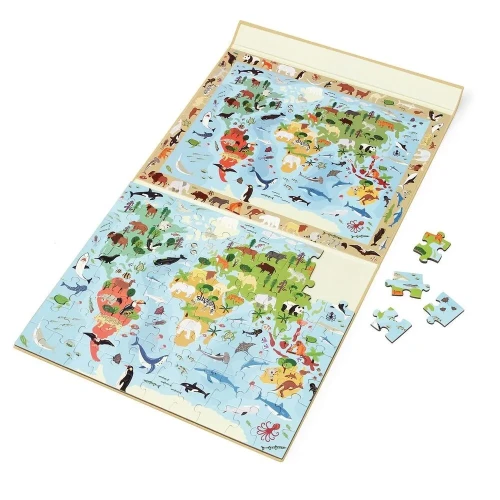 Scratch puzzle magnetyczne Mapa świata 80 elementów - opinie, online ...